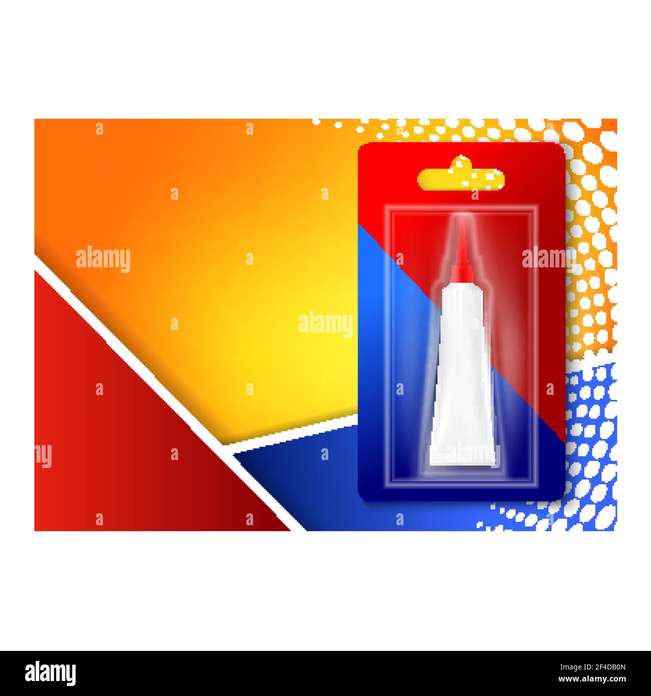 Super Glue In Package Advertising Poster Vector Stock Vector Image ...