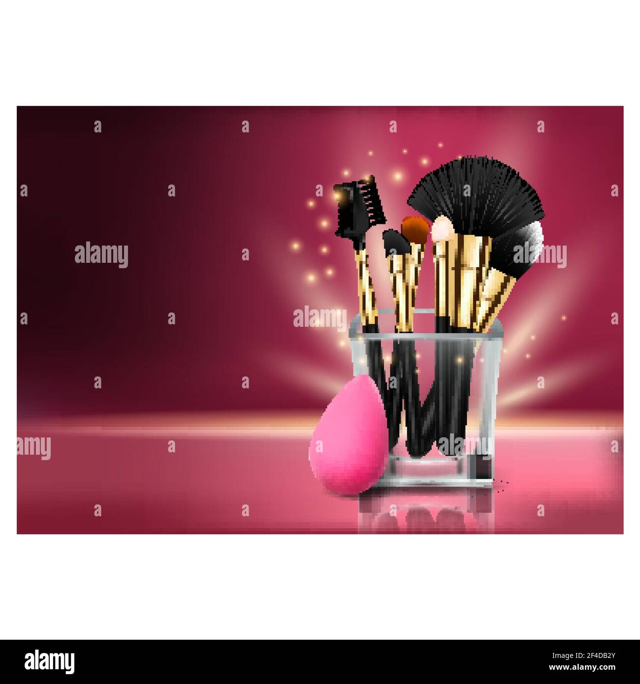 Salon Beauty Cosmetology Advertising Banner Vector Illustration Stock ...