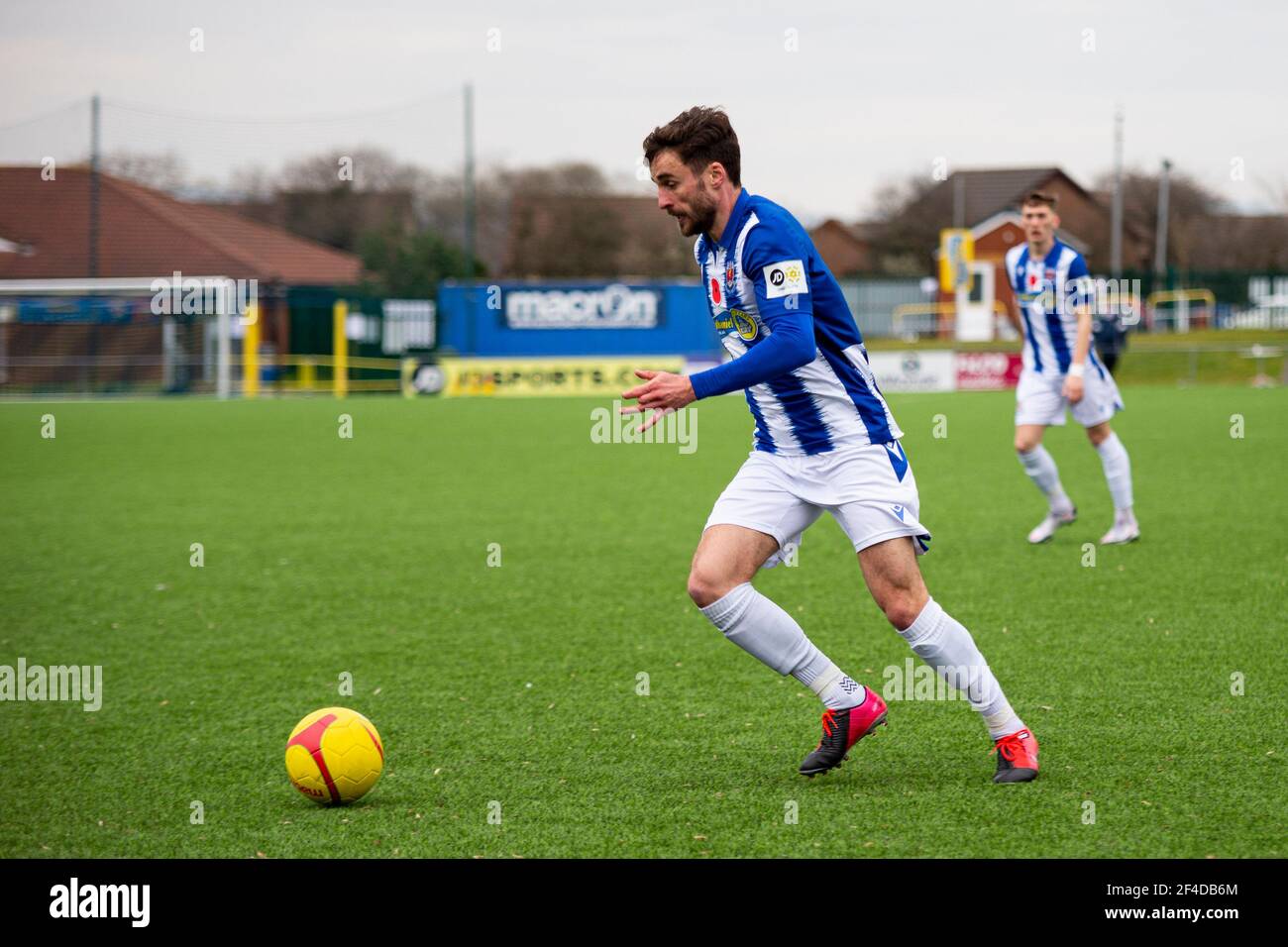 Penybont v Flint Town United at Bryntirion Park in the JD Cymru Premier ...