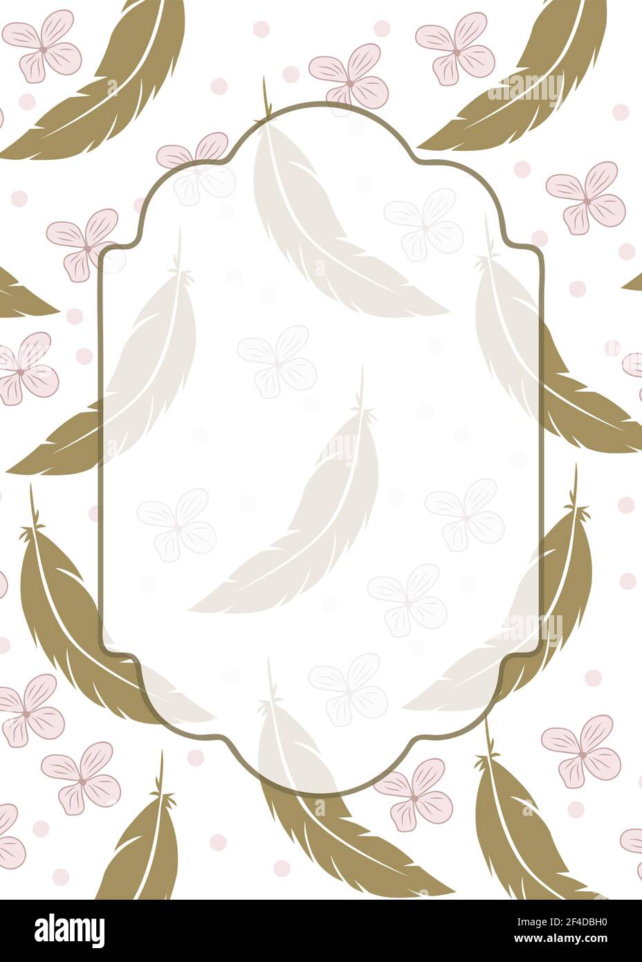 feather invitation background Stock Vector Image & Art - Alamy