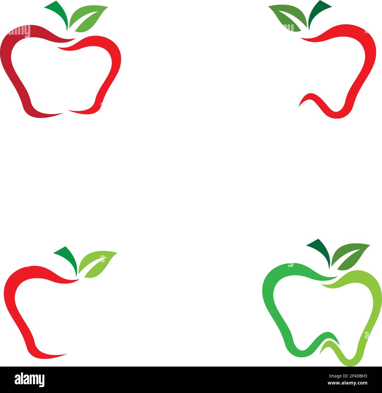 Apple logo template vector icon illustration design Stock Vector Image ...