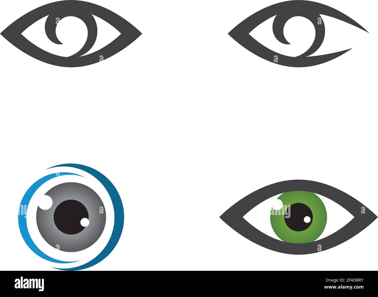 Branding identity corporate eye care vector logo design Stock Vector ...