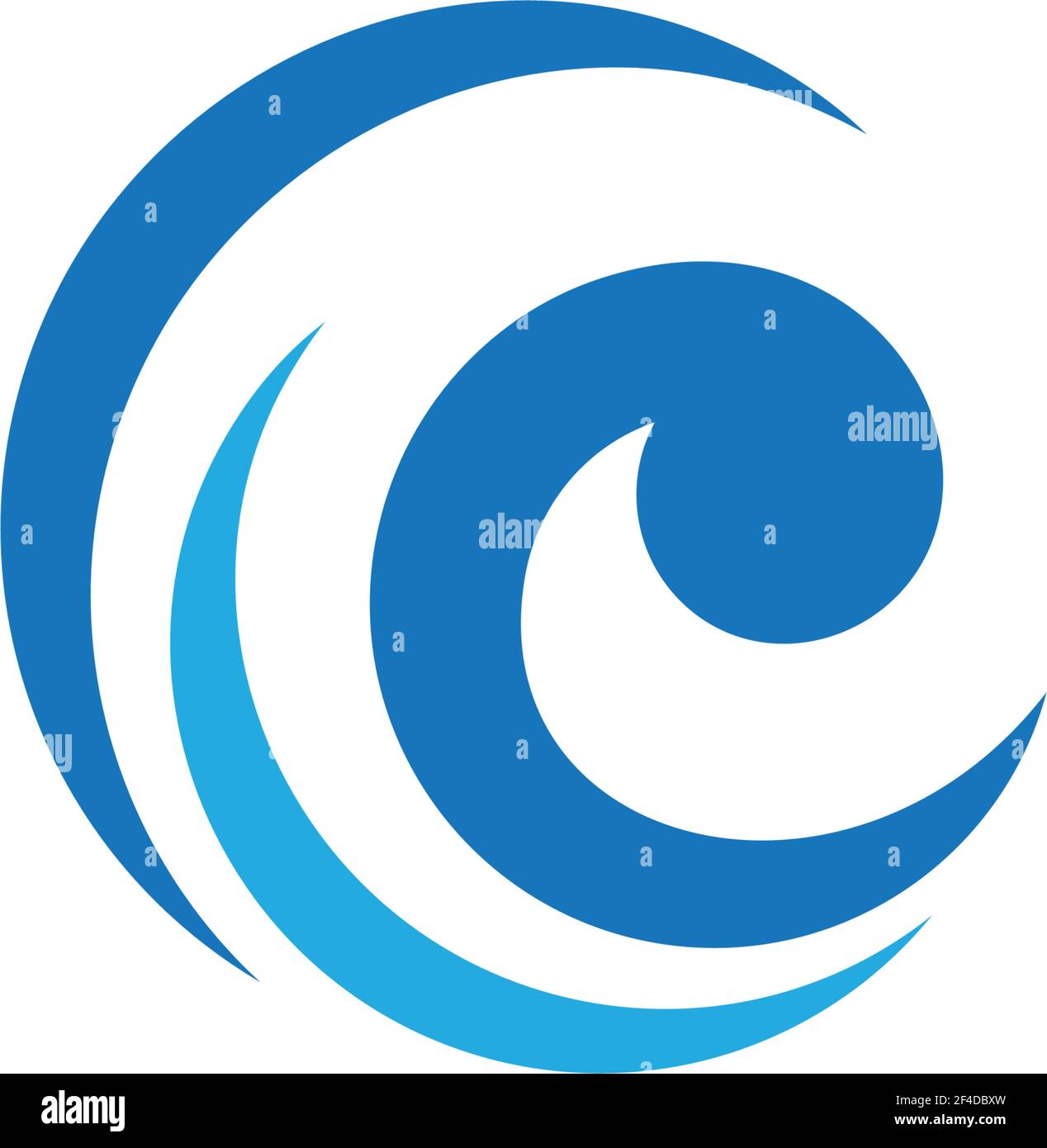 Water wave logo vector icon illustration design Stock Vector Image ...