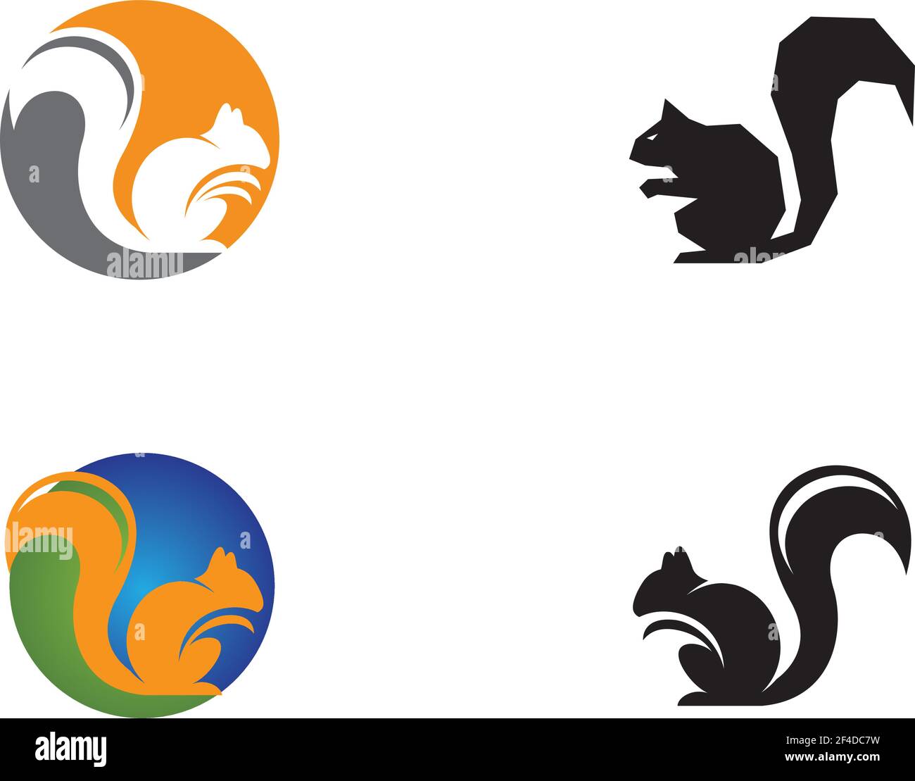 Squirrel logo template vector icon illustration design Stock Vector ...