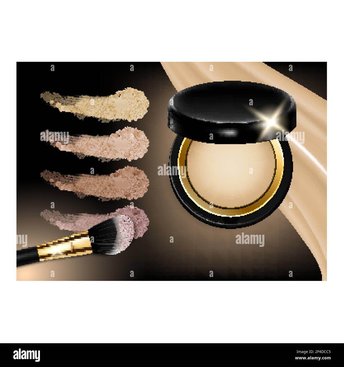 Blush Cosmetics Creative Promotional Banner Vector Illustration Stock ...