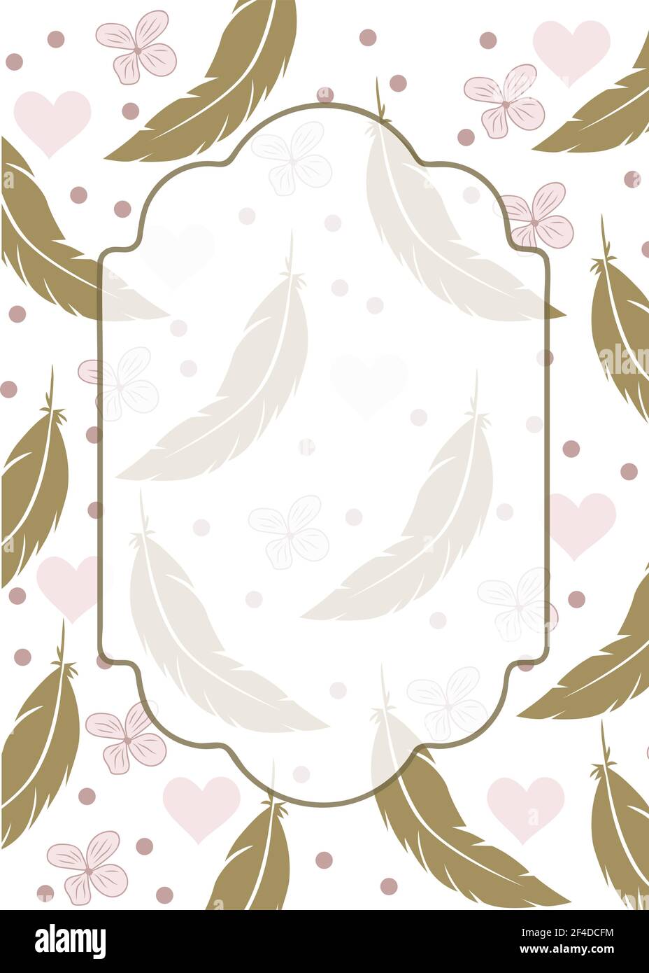 feather invitation background Stock Vector Image & Art - Alamy