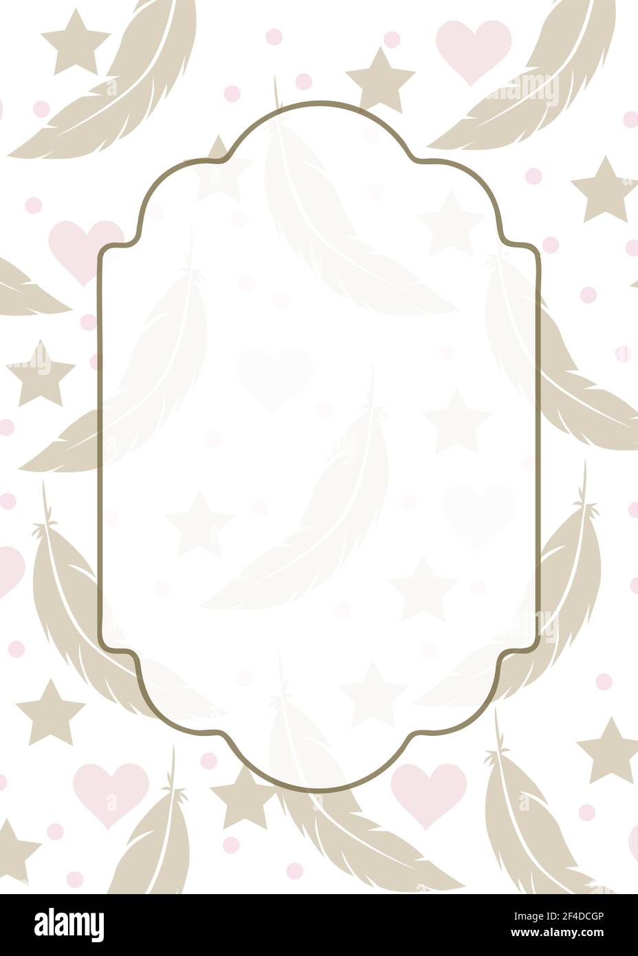 feather invitation background Stock Vector Image & Art - Alamy