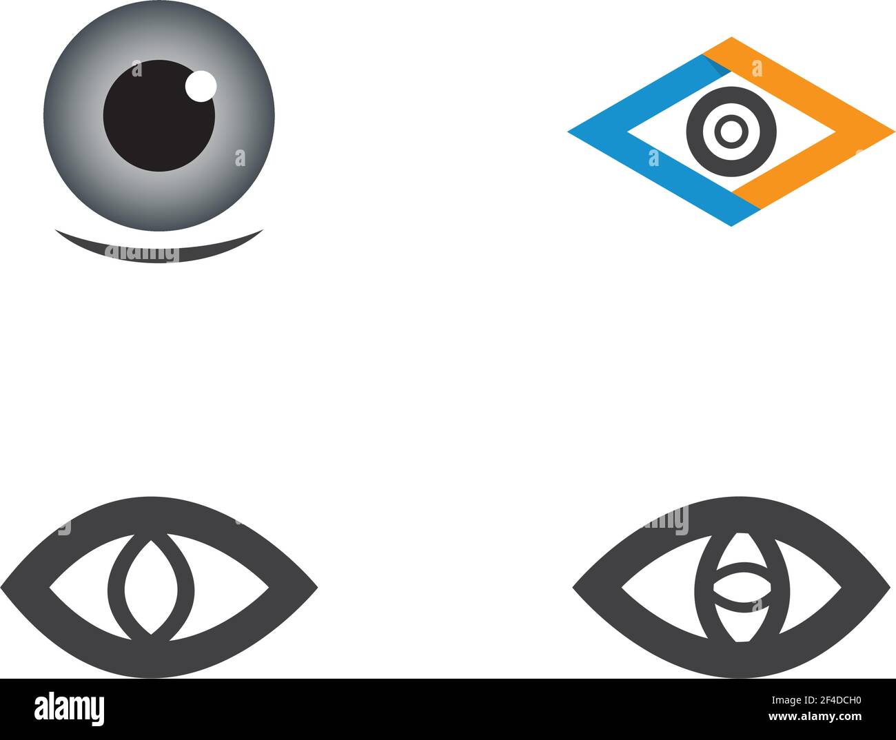 Branding identity corporate eye care vector logo design Stock Vector ...