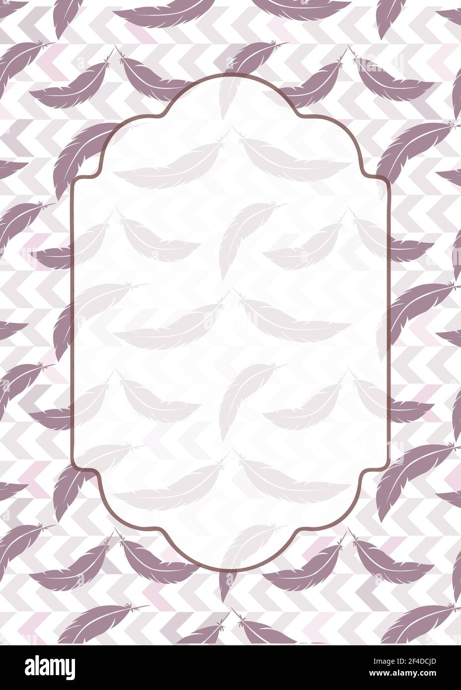 feather invitation background Stock Vector Image & Art - Alamy