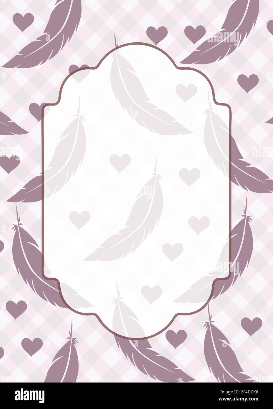 feather invitation background Stock Vector Image & Art - Alamy