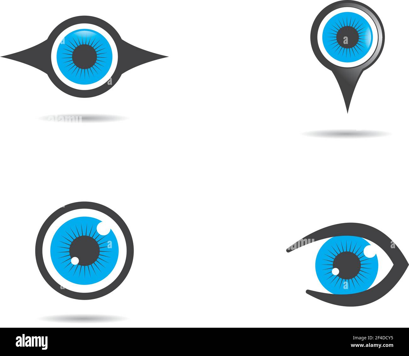 Branding identity corporate eye care vector logo design Stock Vector ...