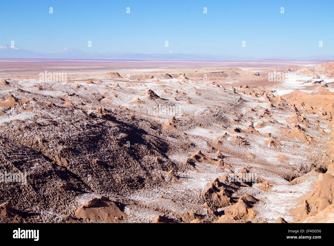 Valley of the Moon landscape, Chile. Chilean panorama. Valle de la Luna ...