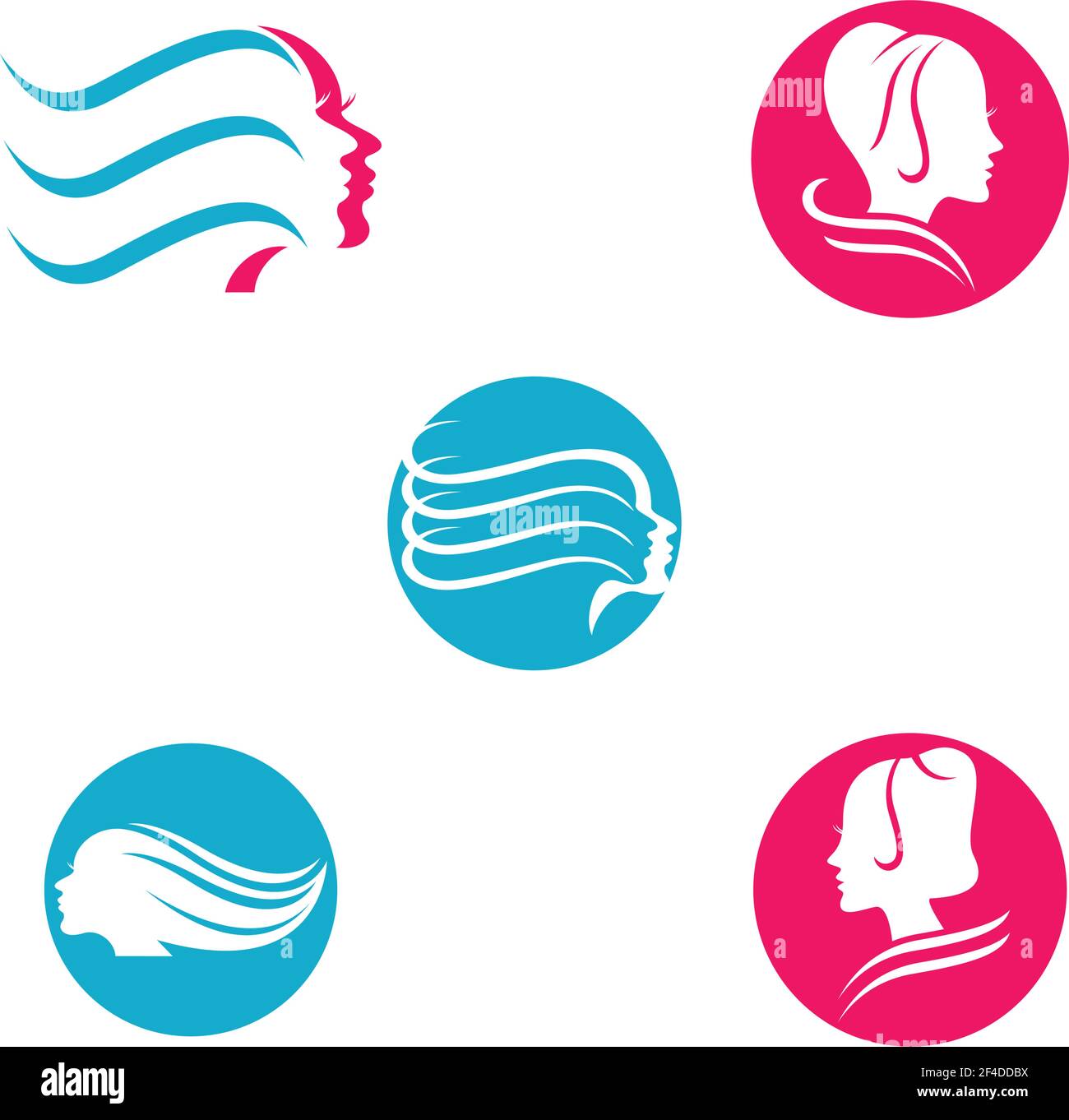 Hair logo template vector icon illustration design Stock Vector Image ...