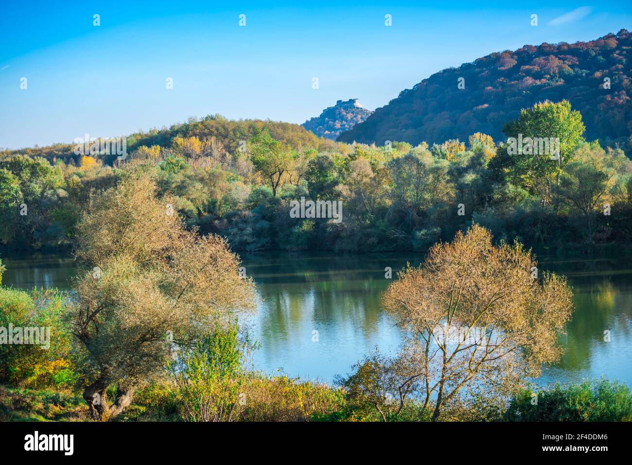 Landscape by the river Stock Photo - Alamy