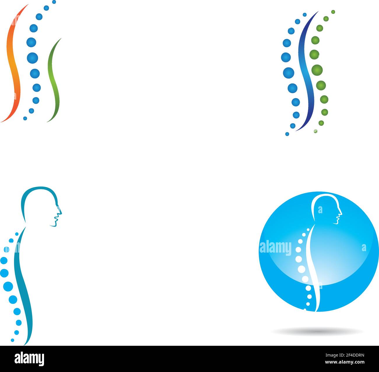 Spine diagnostics symbol logo template vector illustration design Stock ...