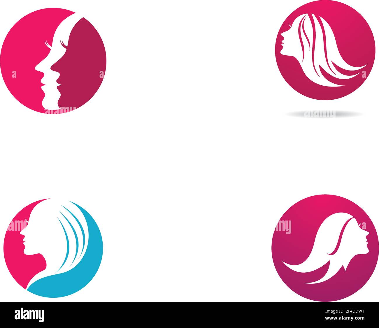 Hair logo template vector icon illustration design Stock Vector Image ...