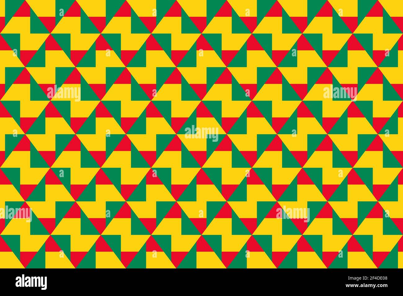 Simple geometric pattern in the colors of the national flag of Benin ...