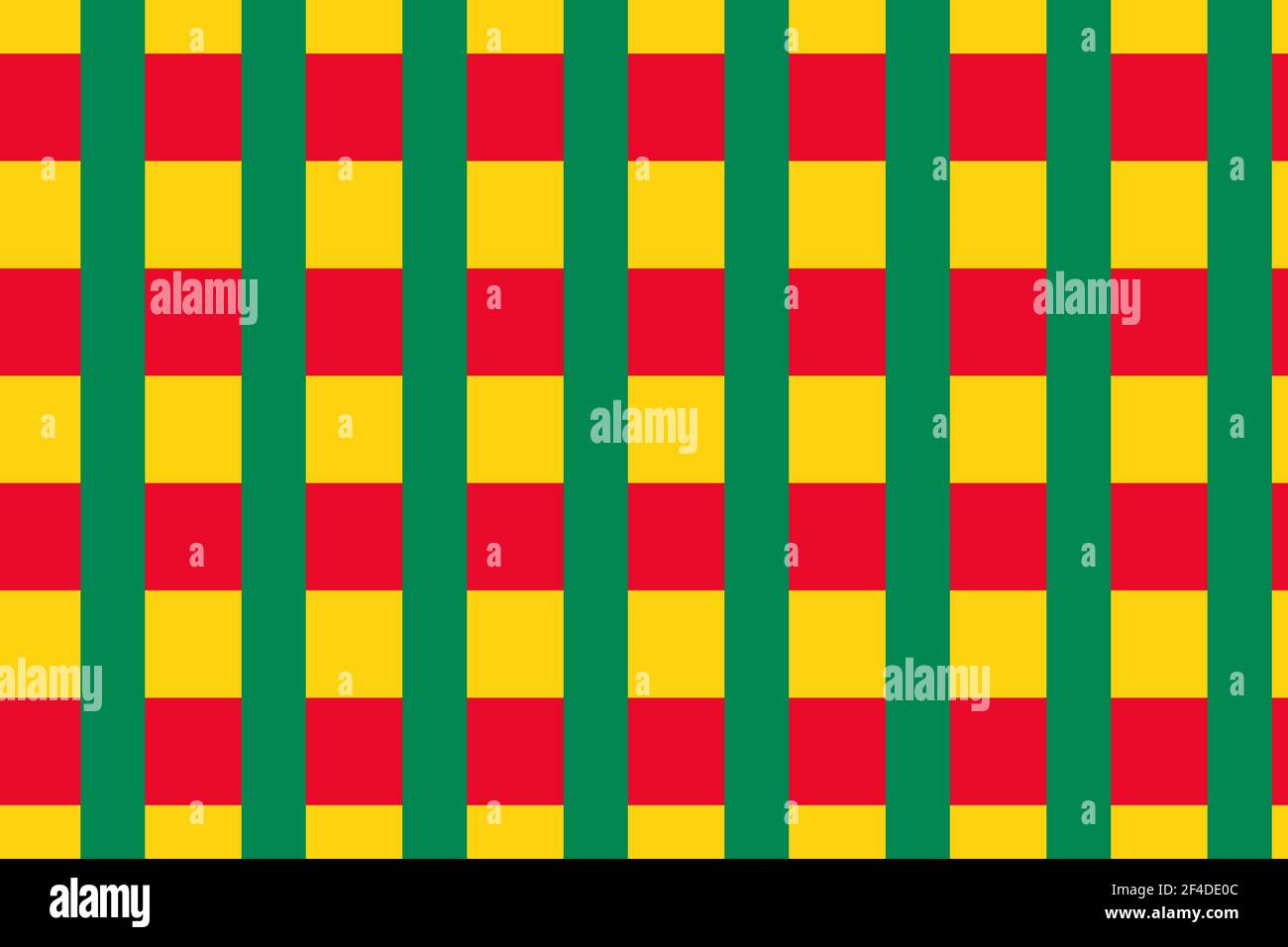 Simple geometric pattern in the colors of the national flag of Benin ...