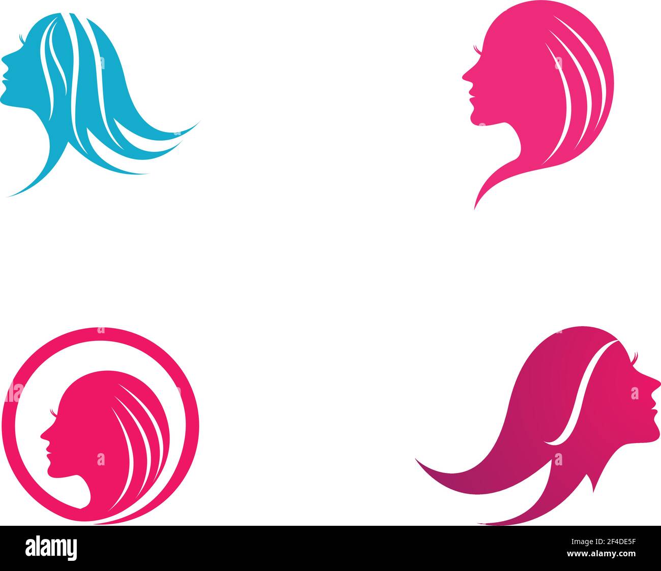 Hair logo template vector icon illustration design Stock Vector Image ...