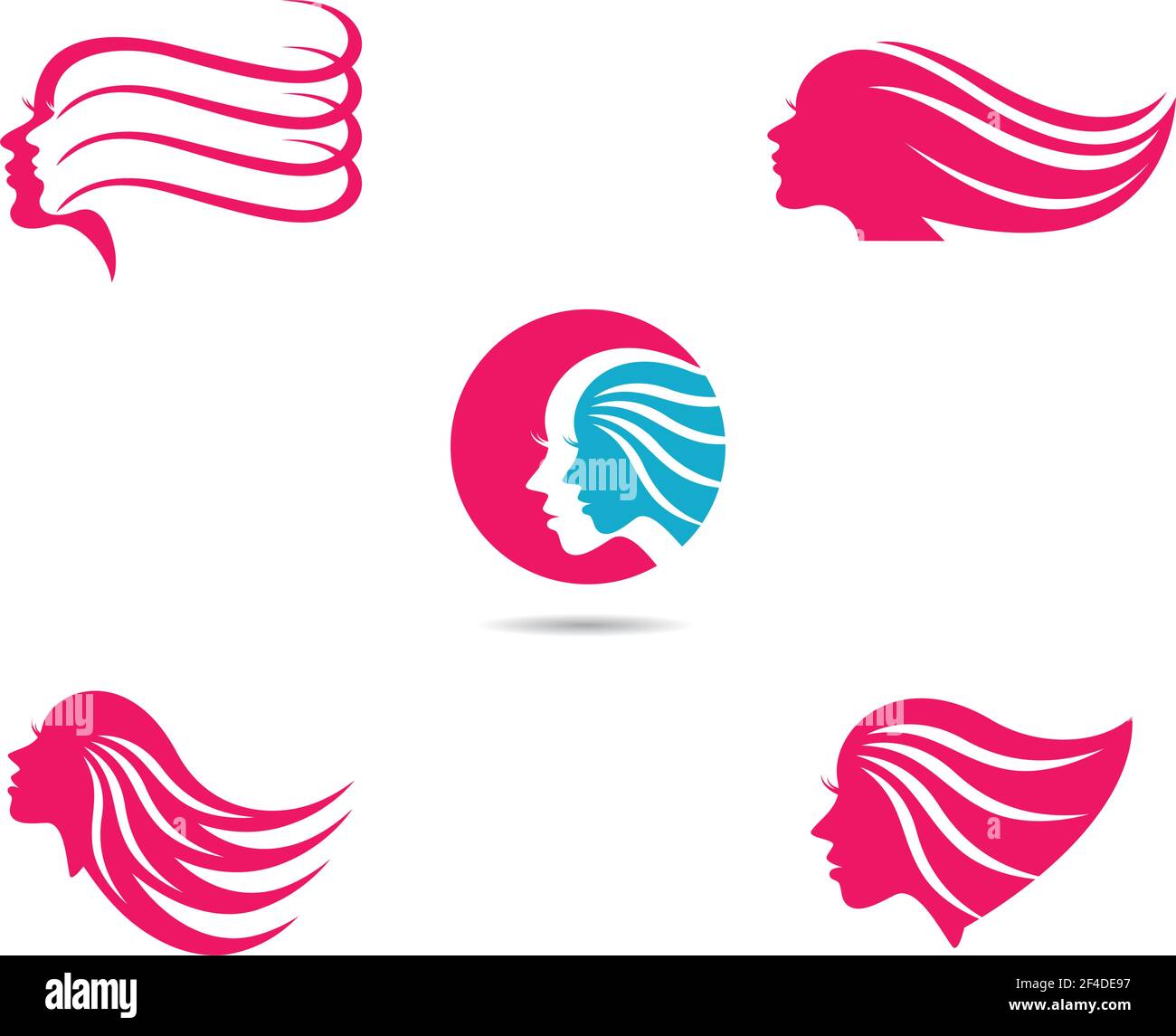 Hair logo template vector icon illustration design Stock Vector Image ...