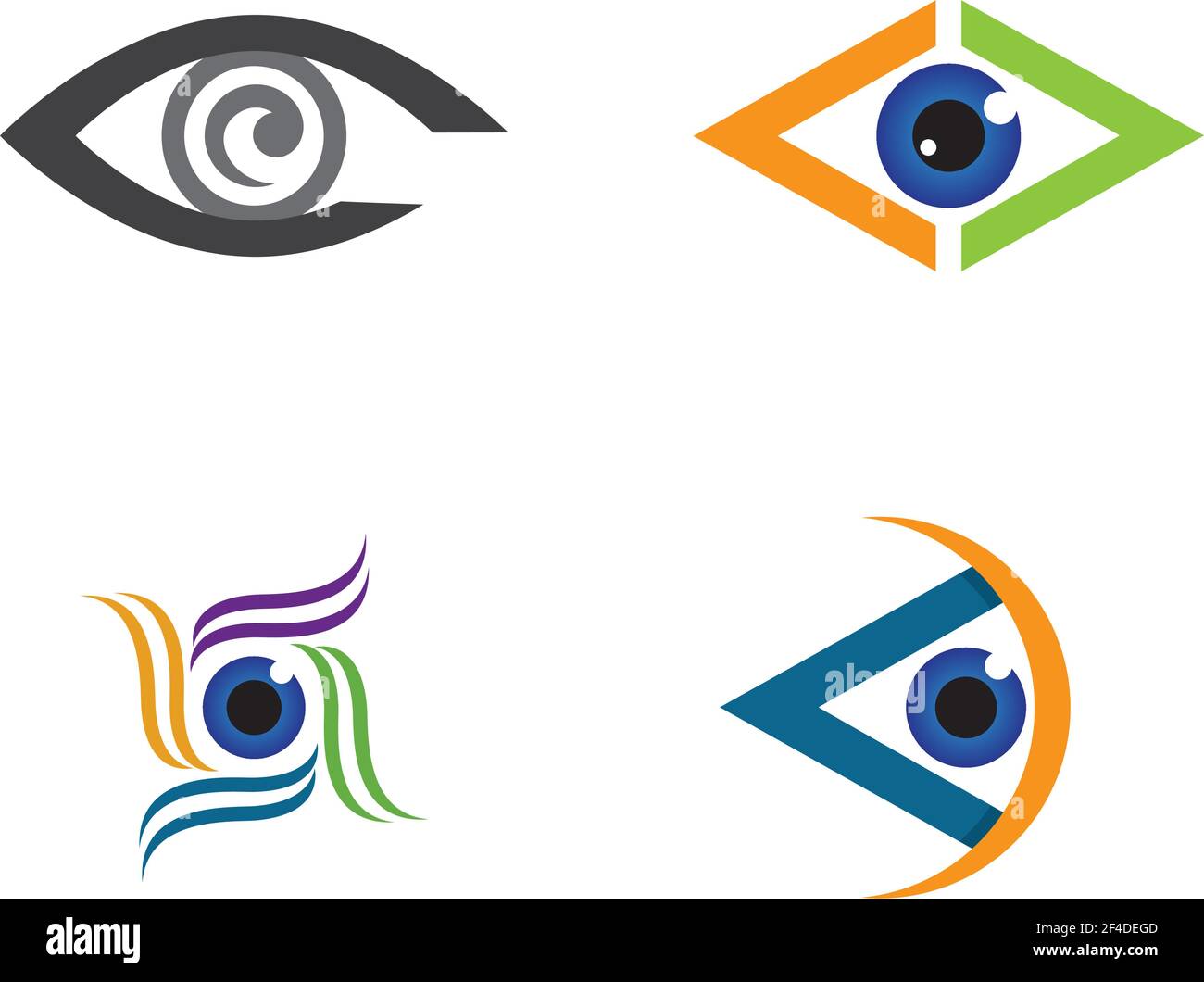 Branding identity corporate eye care vector logo design Stock Vector ...
