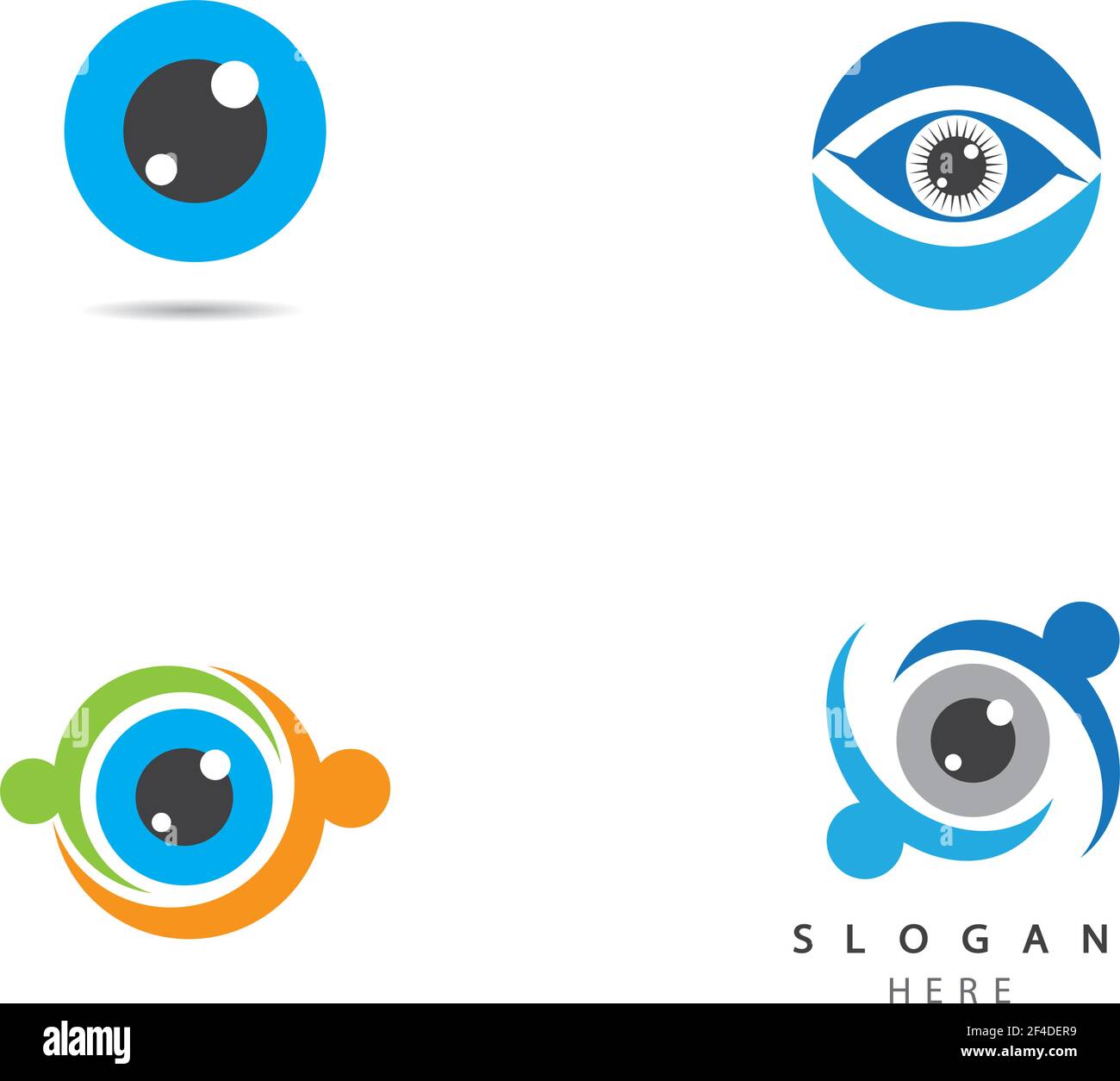 Branding identity corporate eye care vector logo design Stock Vector ...