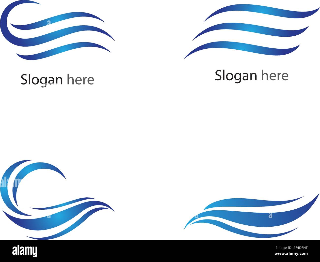 Water wave logo vector icon illustration design Stock Vector Image ...