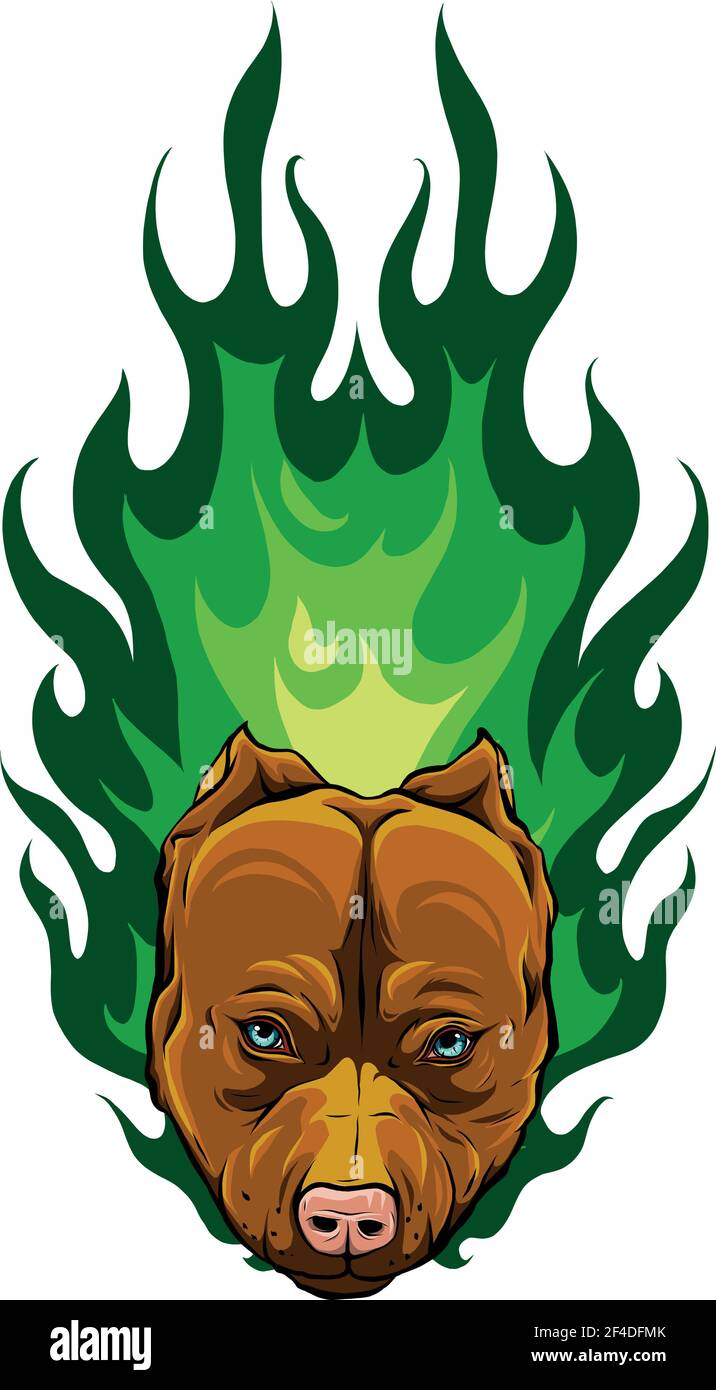 Attack of an angry bulldog Stock Vector Images - Alamy