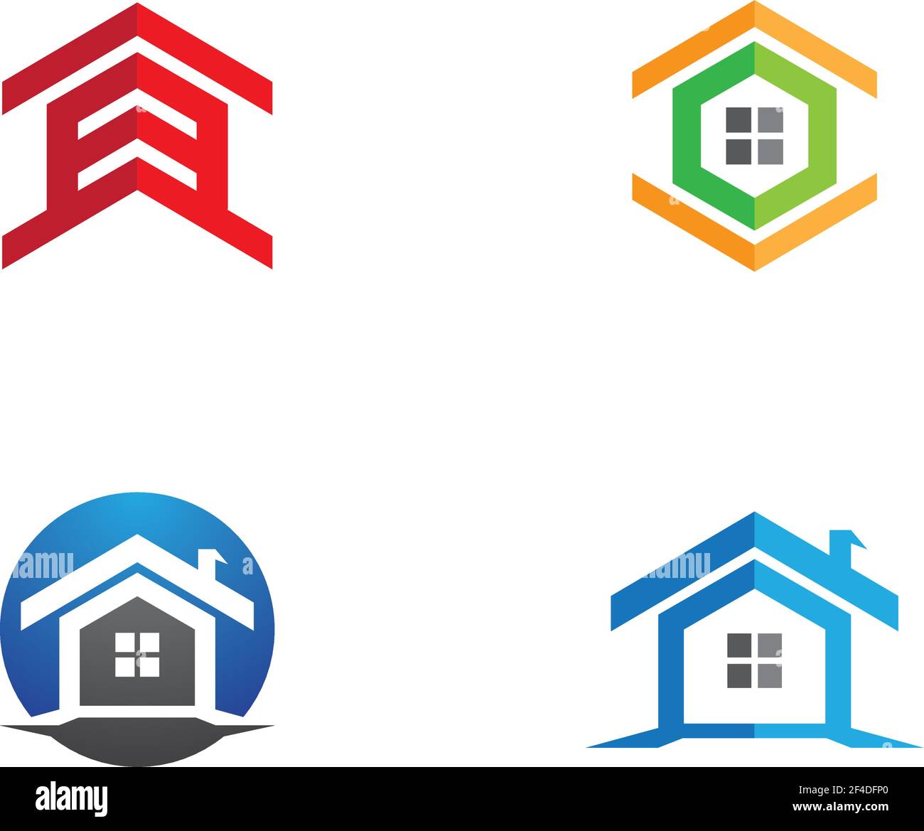 Property logo template vector icon illustration design Stock Vector ...