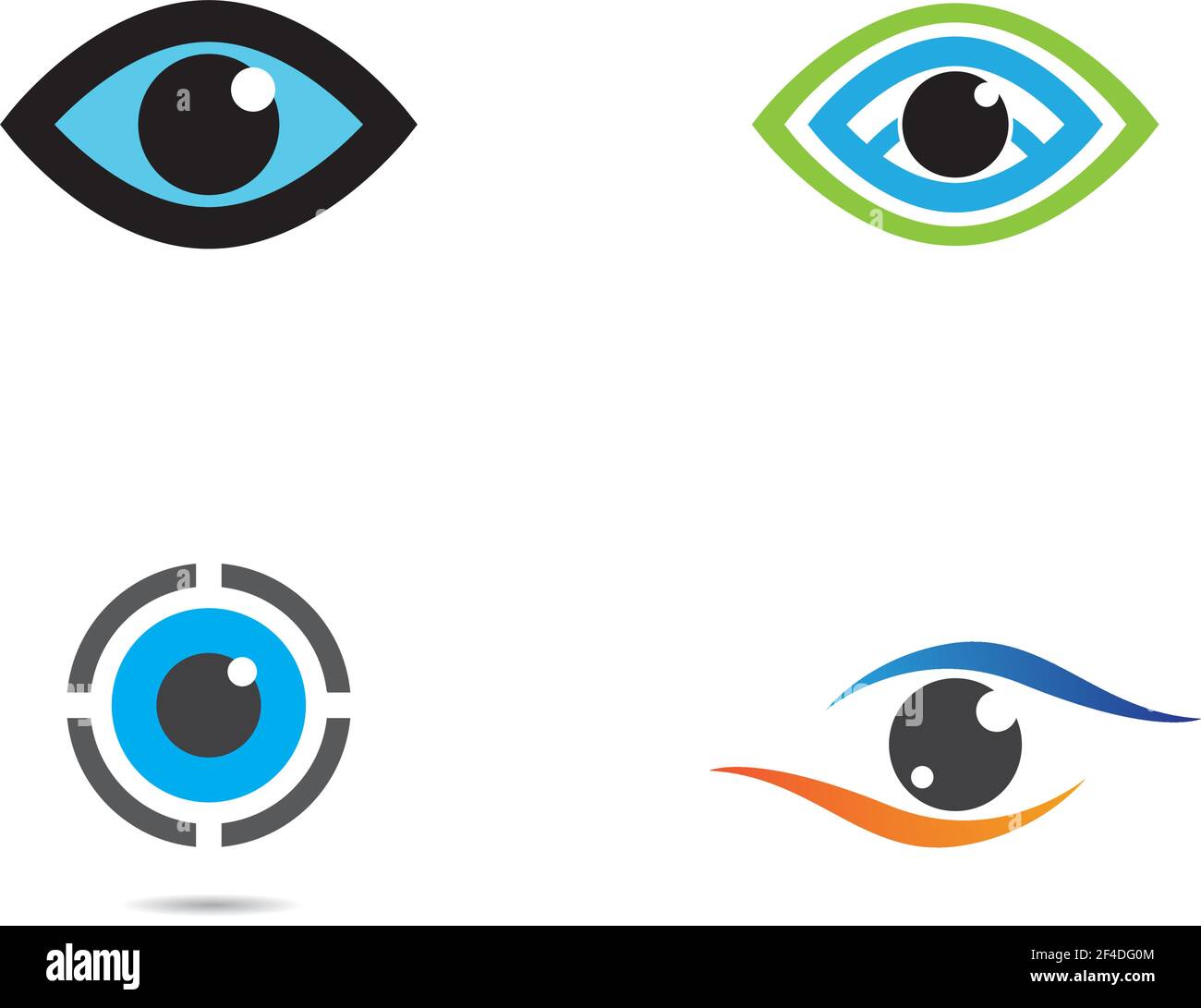 Branding identity corporate eye care vector logo design Stock Vector ...