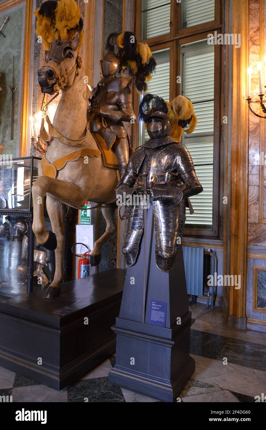 Turin, Italy - Armeria Reale (Royal Armoury) collections of arms and ...