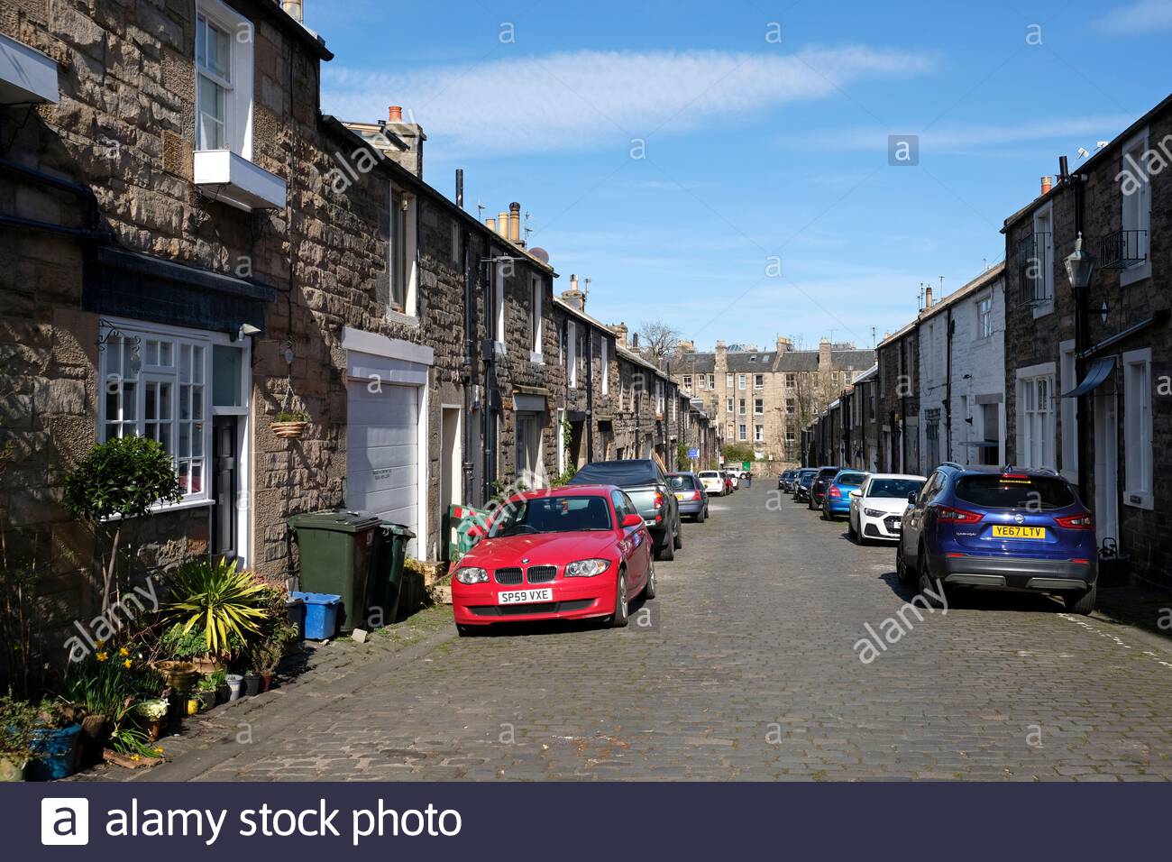 Dean Park Mews on the northern edge boundry of the New Town, Edinburgh ...