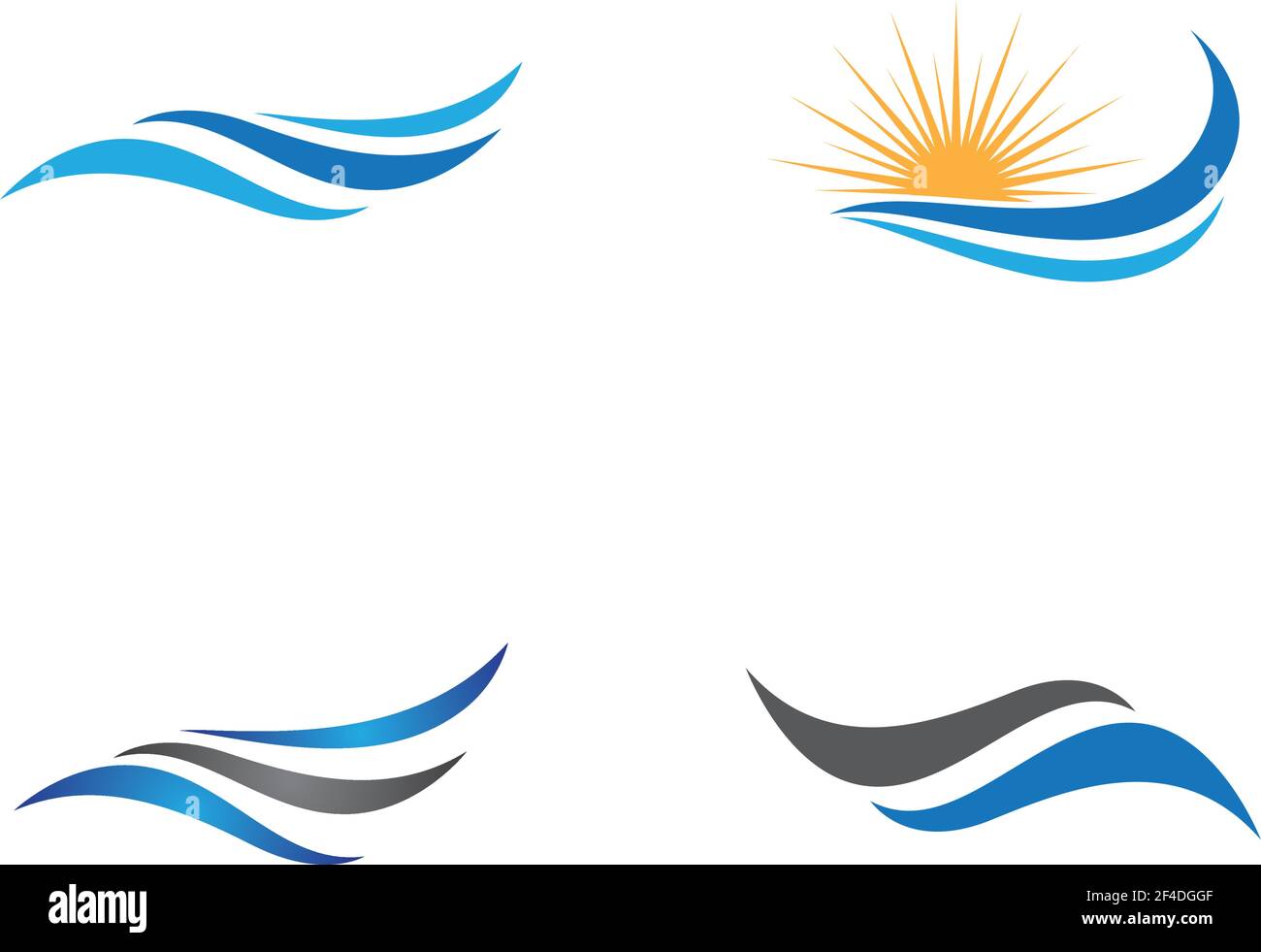 Water wave logo vector icon illustration design Stock Vector Image ...