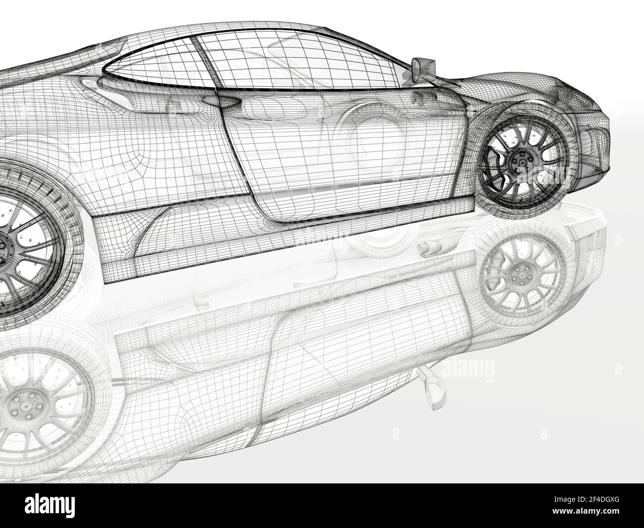 Car technical drawing hi-res stock photography and images - Alamy
