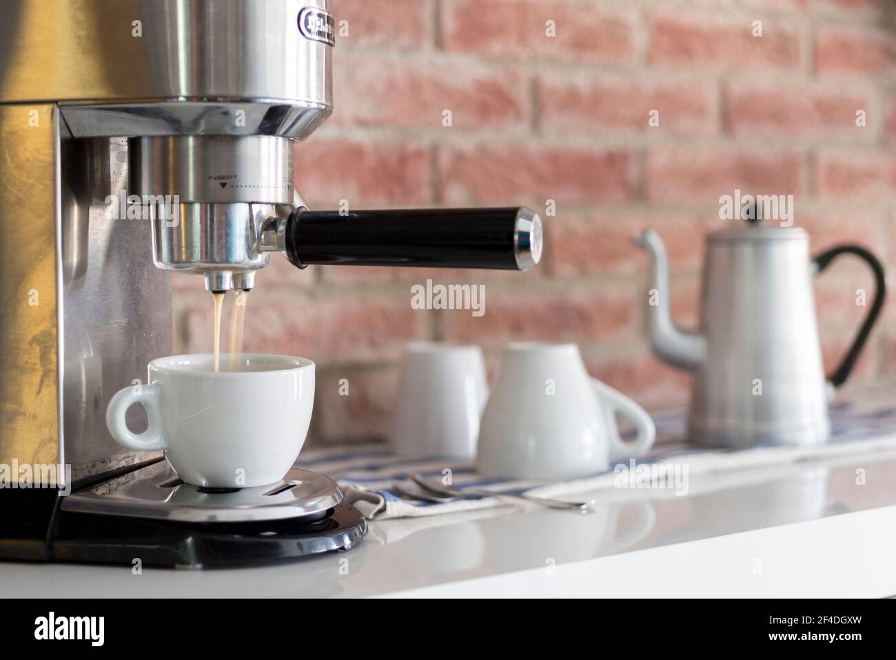 Professional coffee machine for home use Stock Photo - Alamy