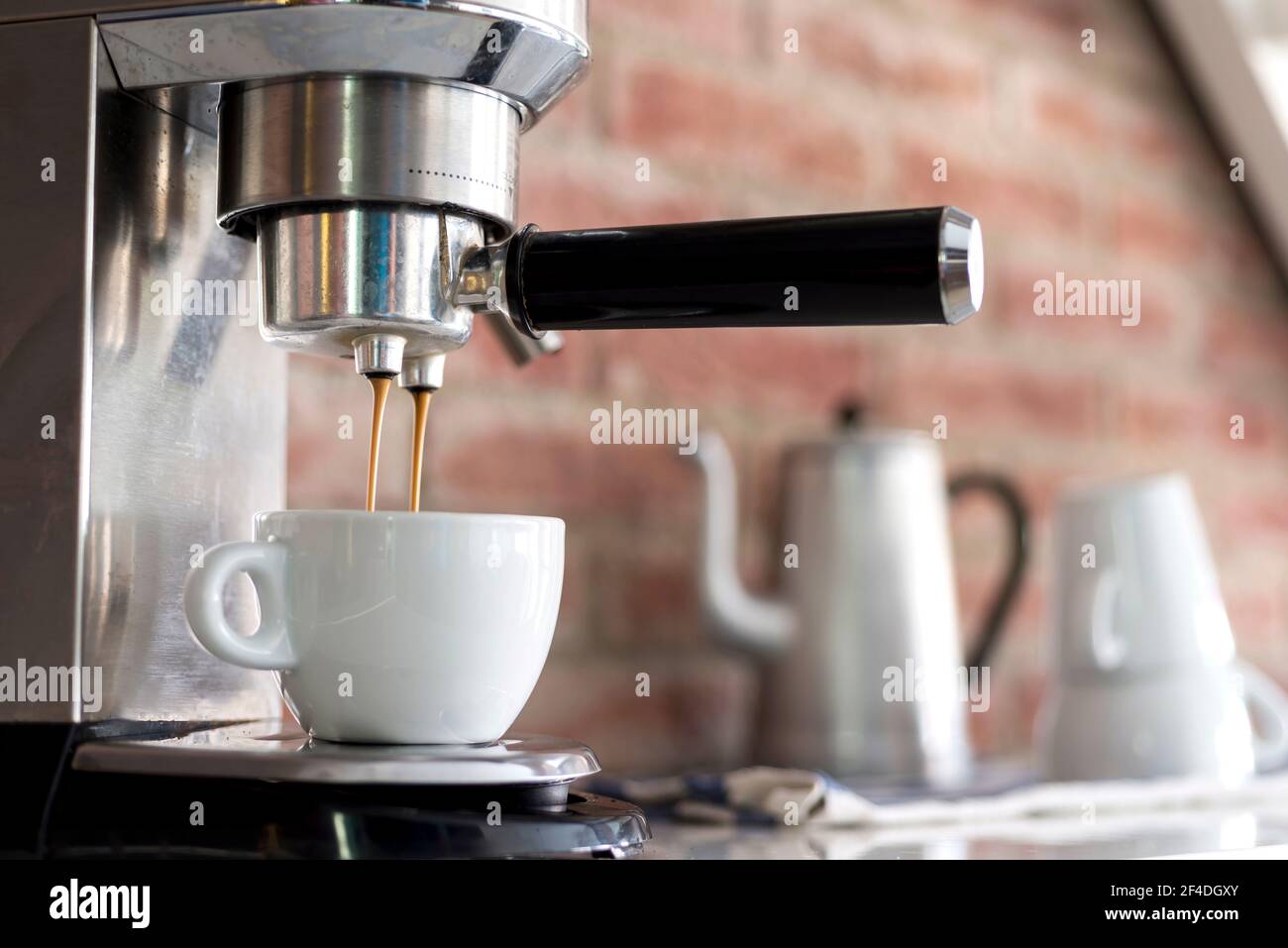 Professional coffee machine for home use Stock Photo - Alamy
