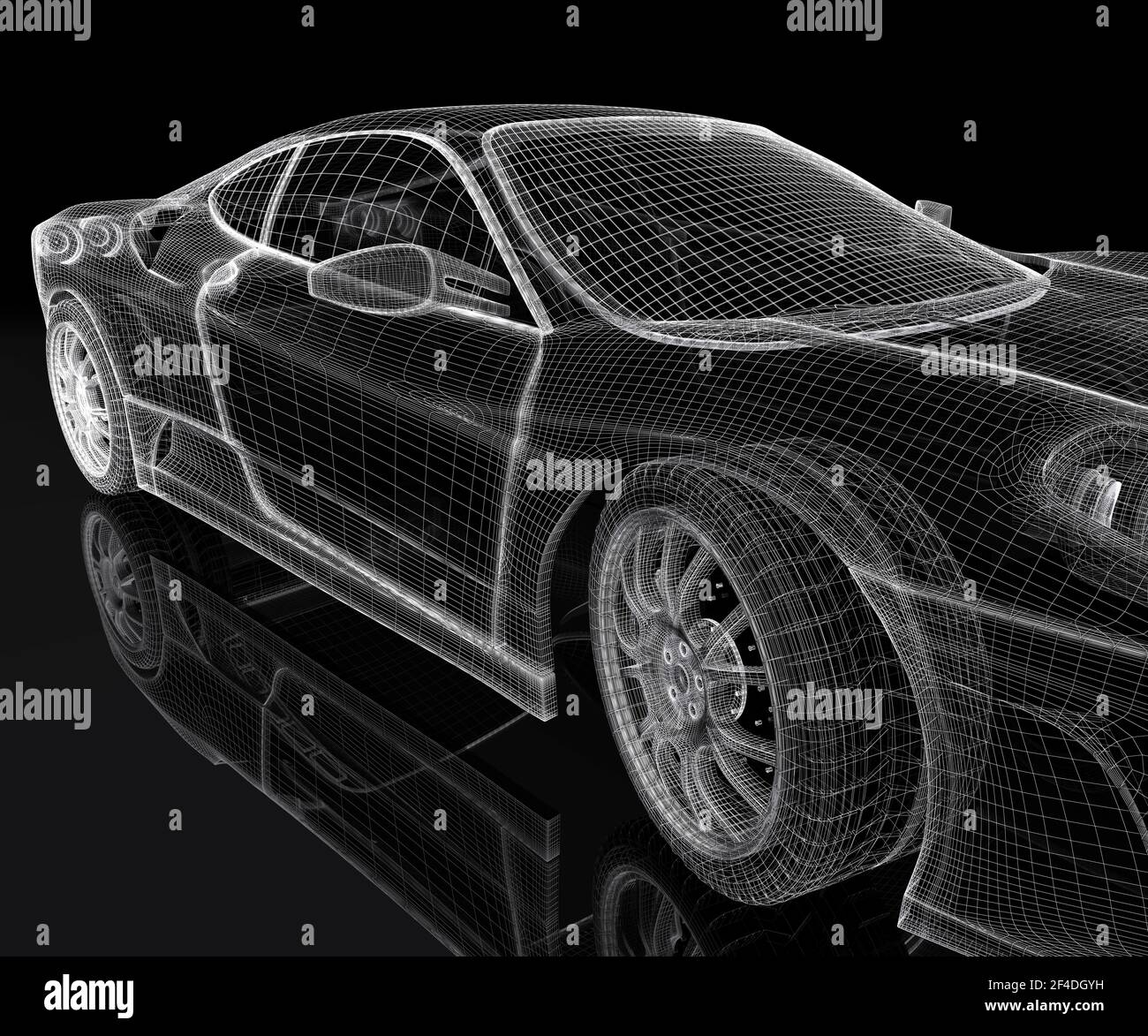 Car technical drawing hi-res stock photography and images - Alamy