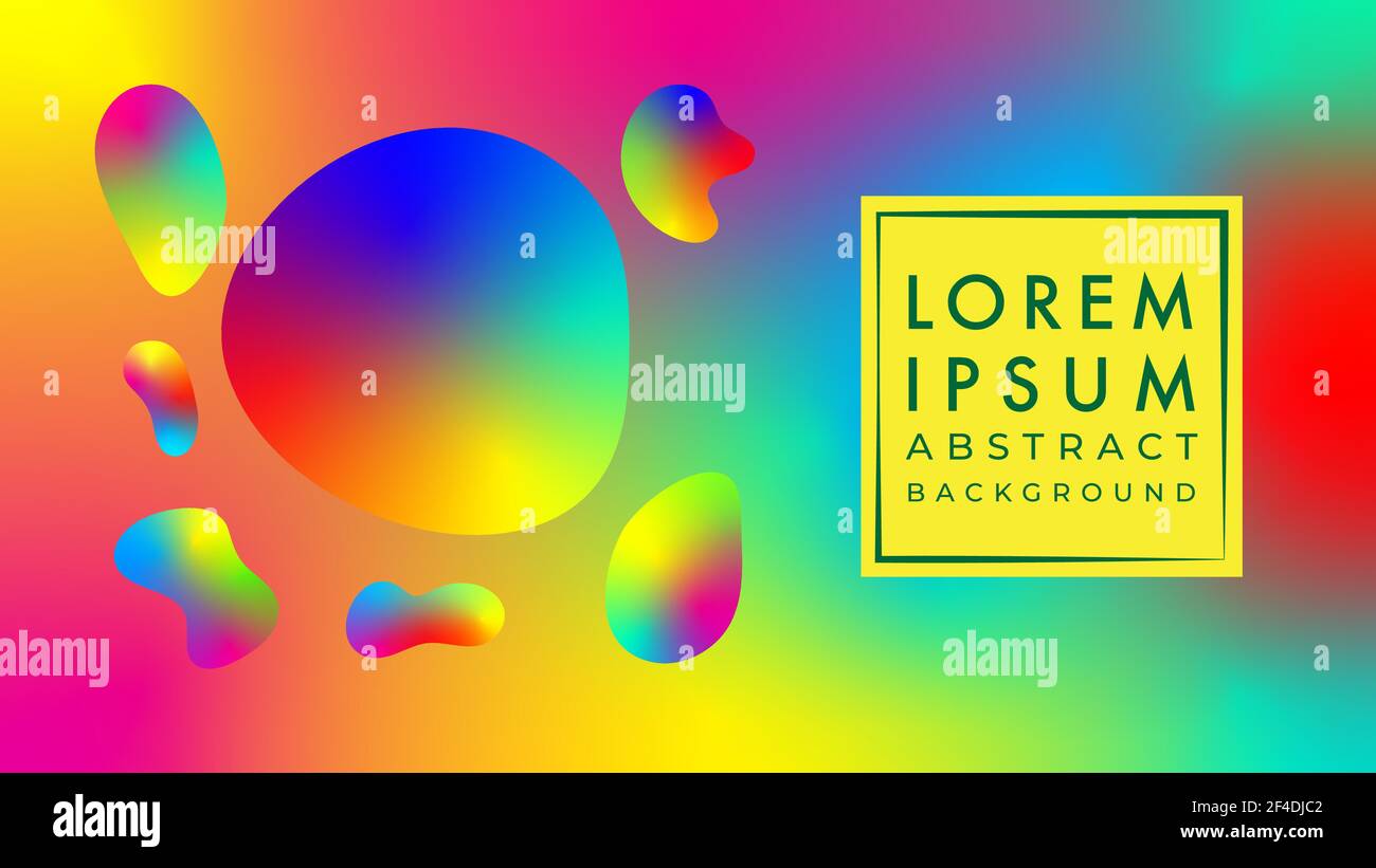 Futuristic rainbow splash vector illustration. Vivid color gradient ...