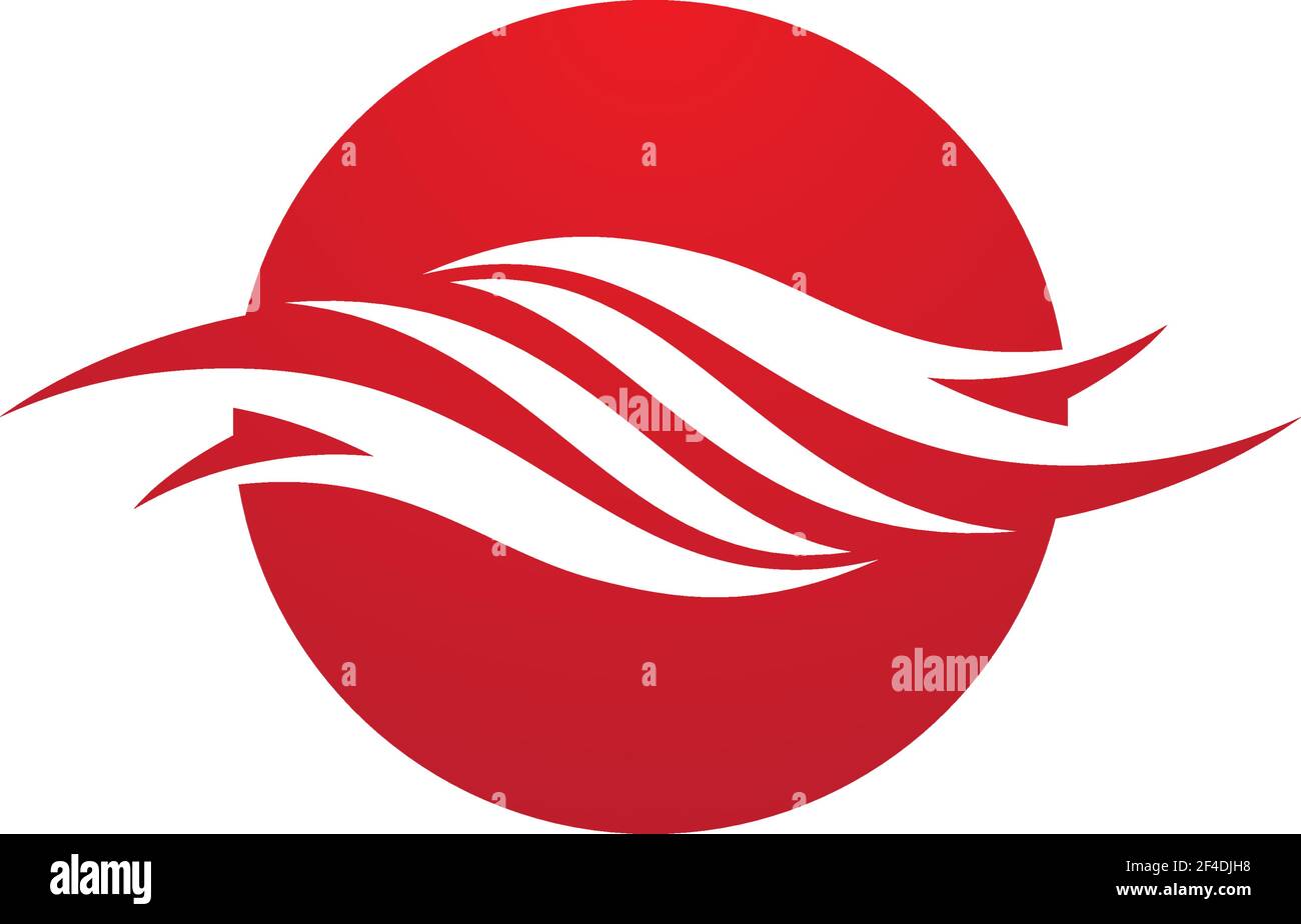 Water wave logo vector icon illustration design Stock Vector Image ...