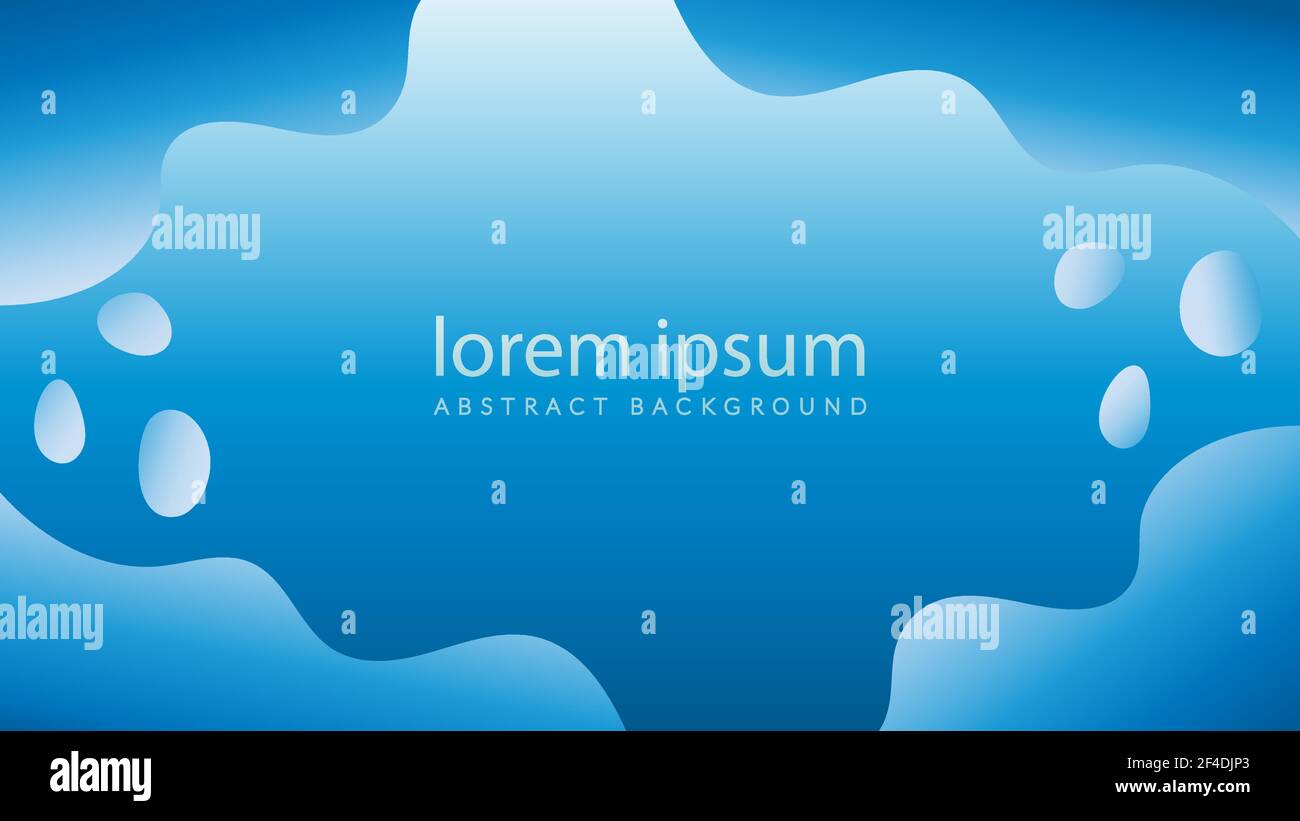 Minimal underwater vector illustration. White and blue color gradient ...