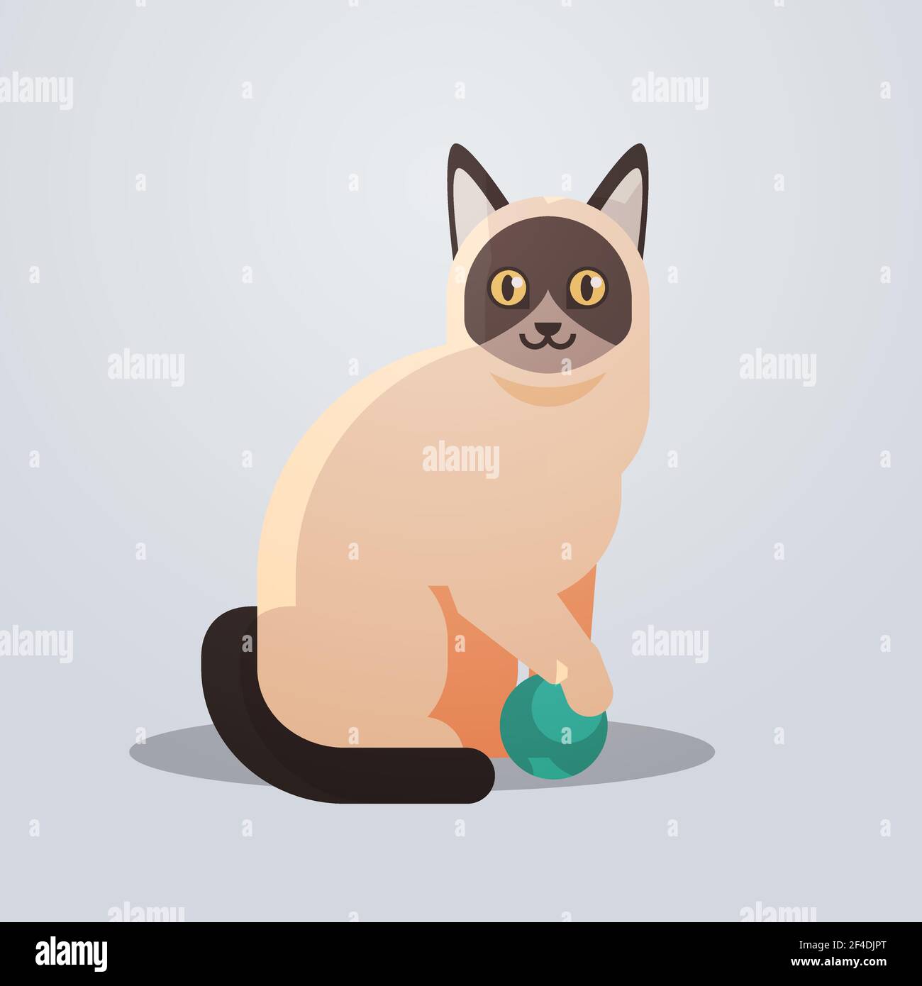 cute cat icon fluffy adorable cartoon animal domestic kitty home pet ...