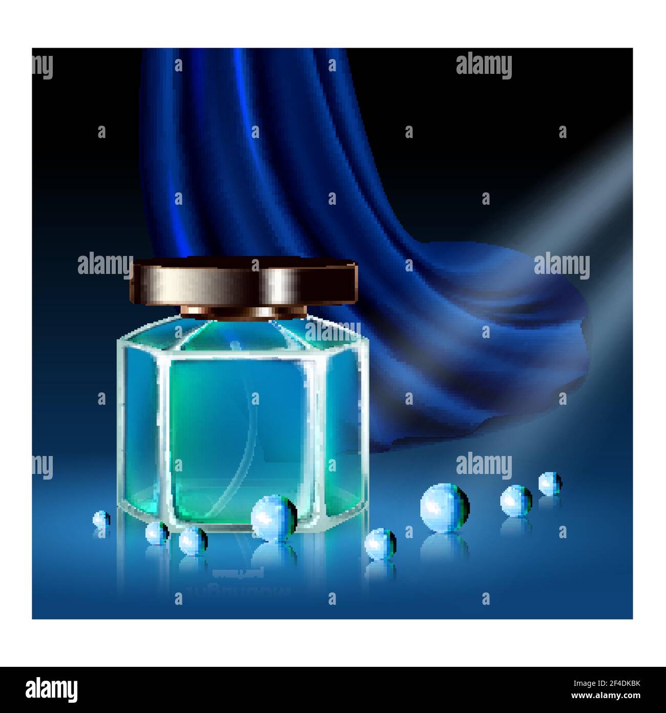 Perfume Aromatic Liquid Promotional Banner Vector Illustration Stock ...