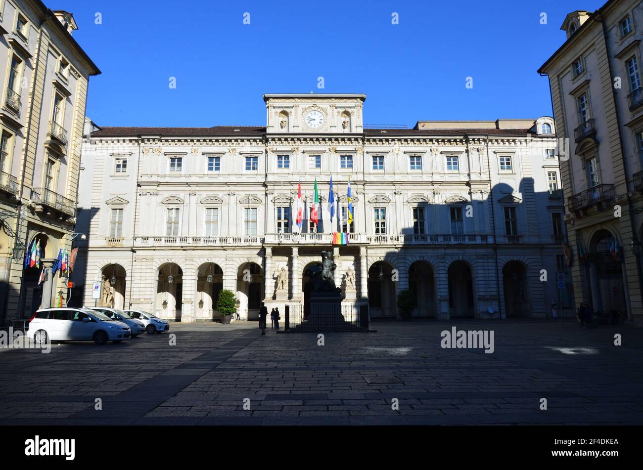 old archecture of Turin, Italy Stock Photo - Alamy