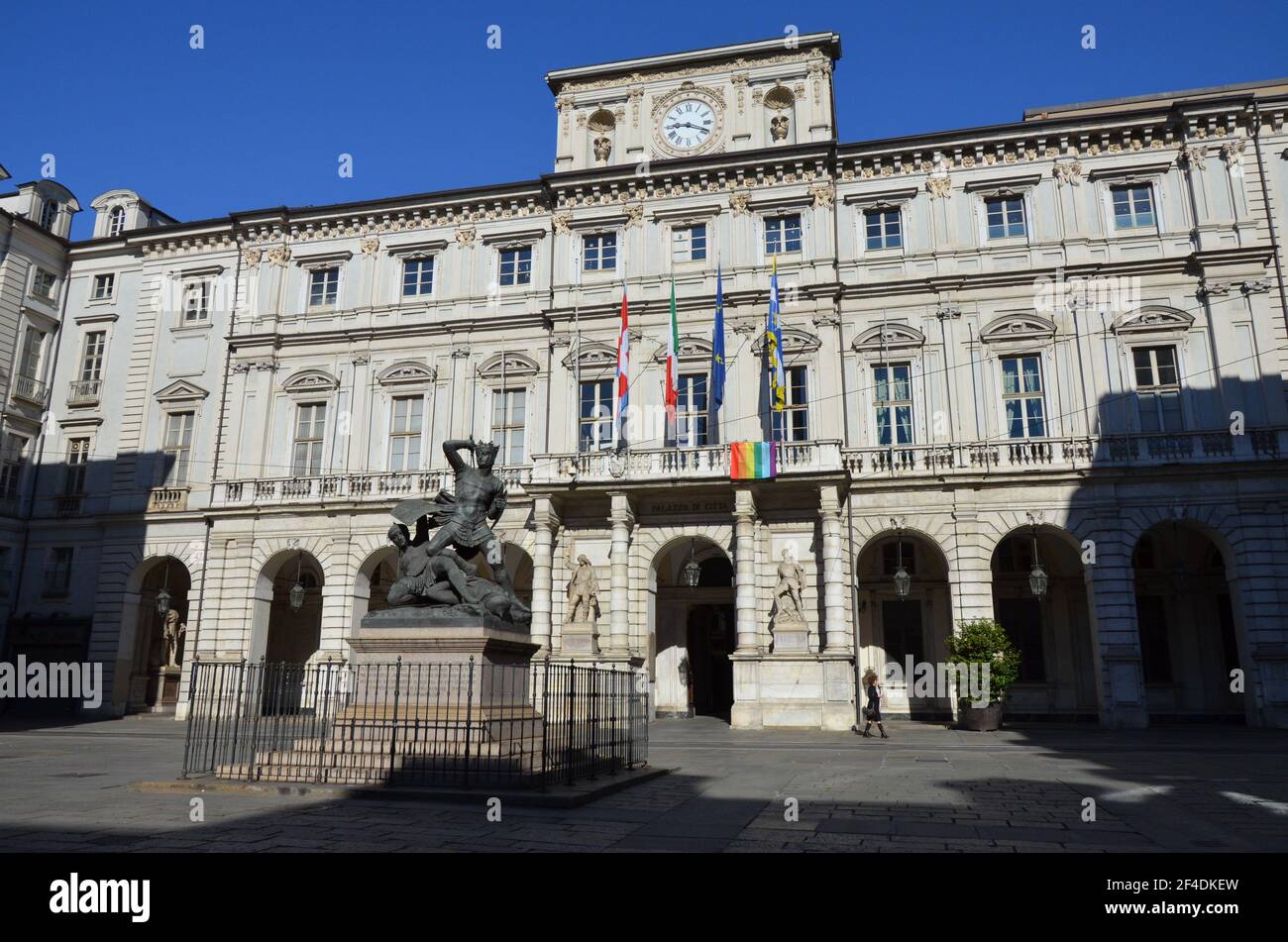 old archecture of Turin, Italy Stock Photo - Alamy