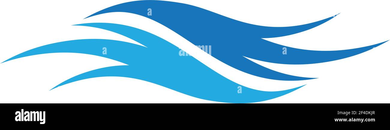 Water wave logo vector icon illustration design Stock Vector Image ...