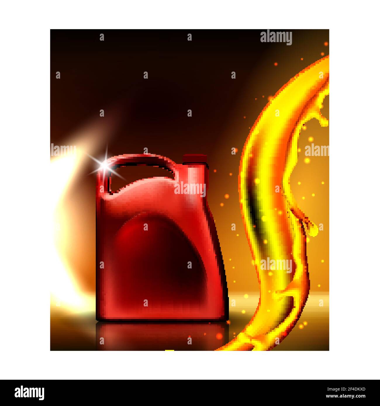 Car Engine Lubrication Oil Promo Poster Vector Stock Vector Image & Art ...
