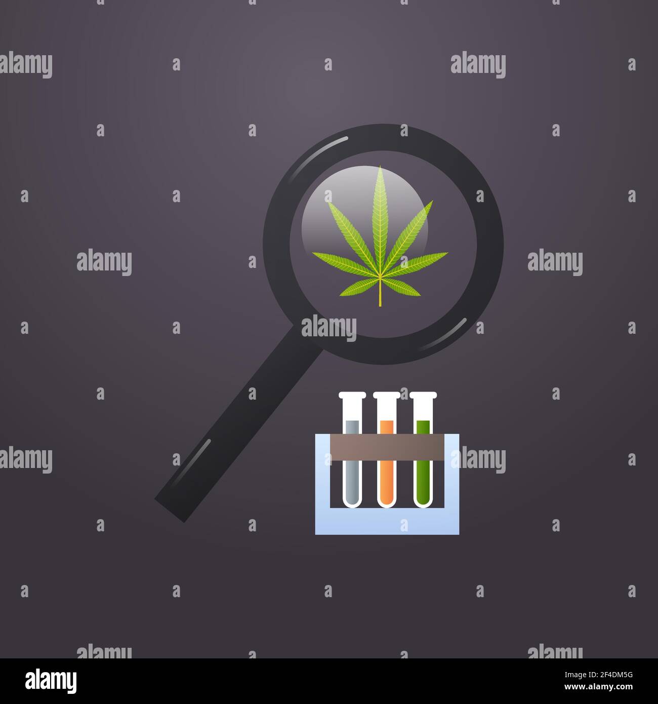 Marijuana plant in lab Stock Vector Images - Alamy