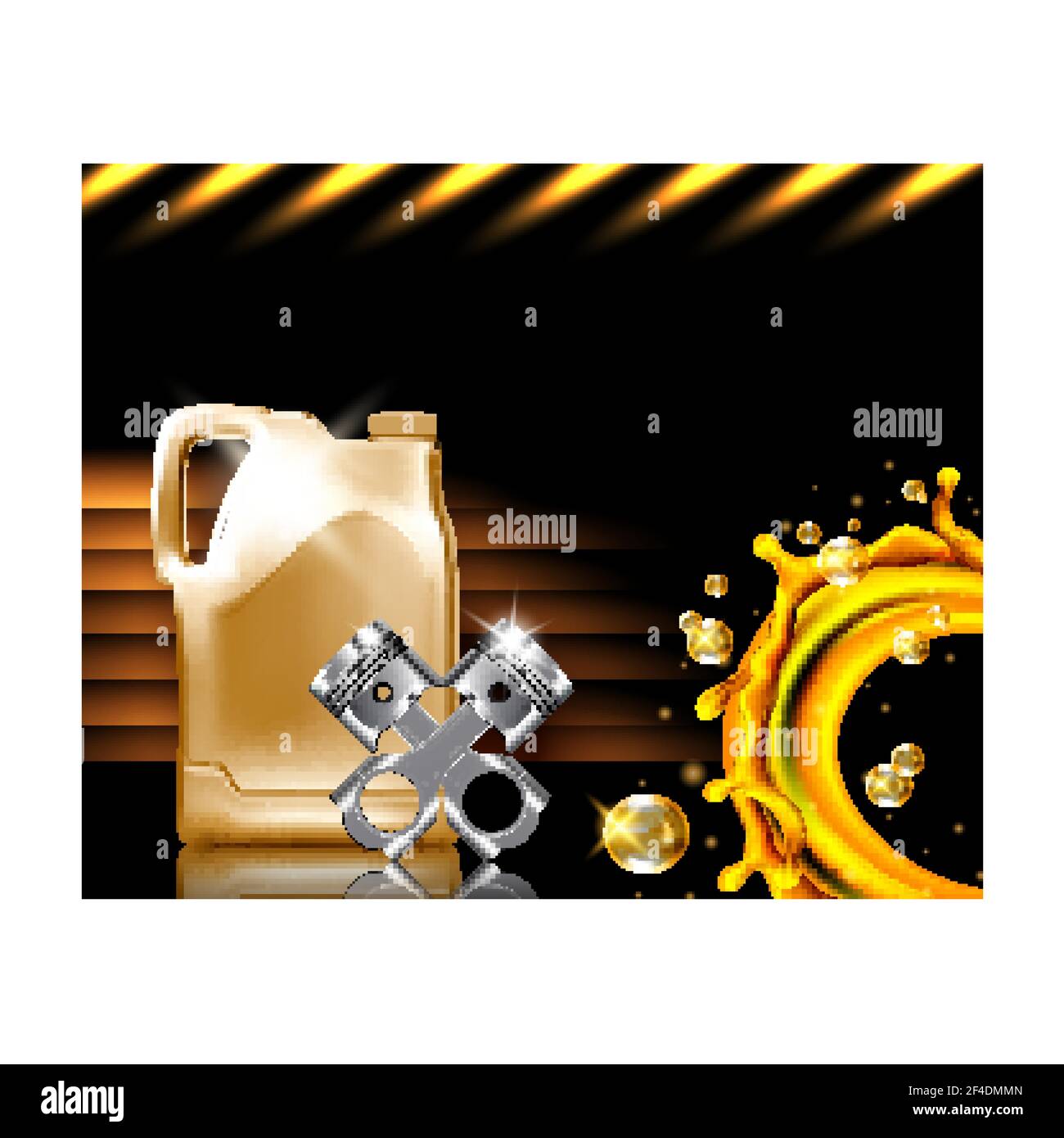 Car Service Station Promotional Poster Vector Illustration Stock Vector ...