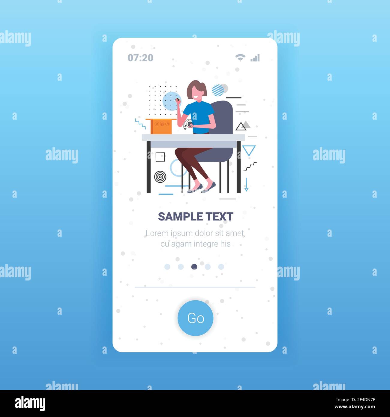 Full length video copy space Stock Vector Images - Alamy