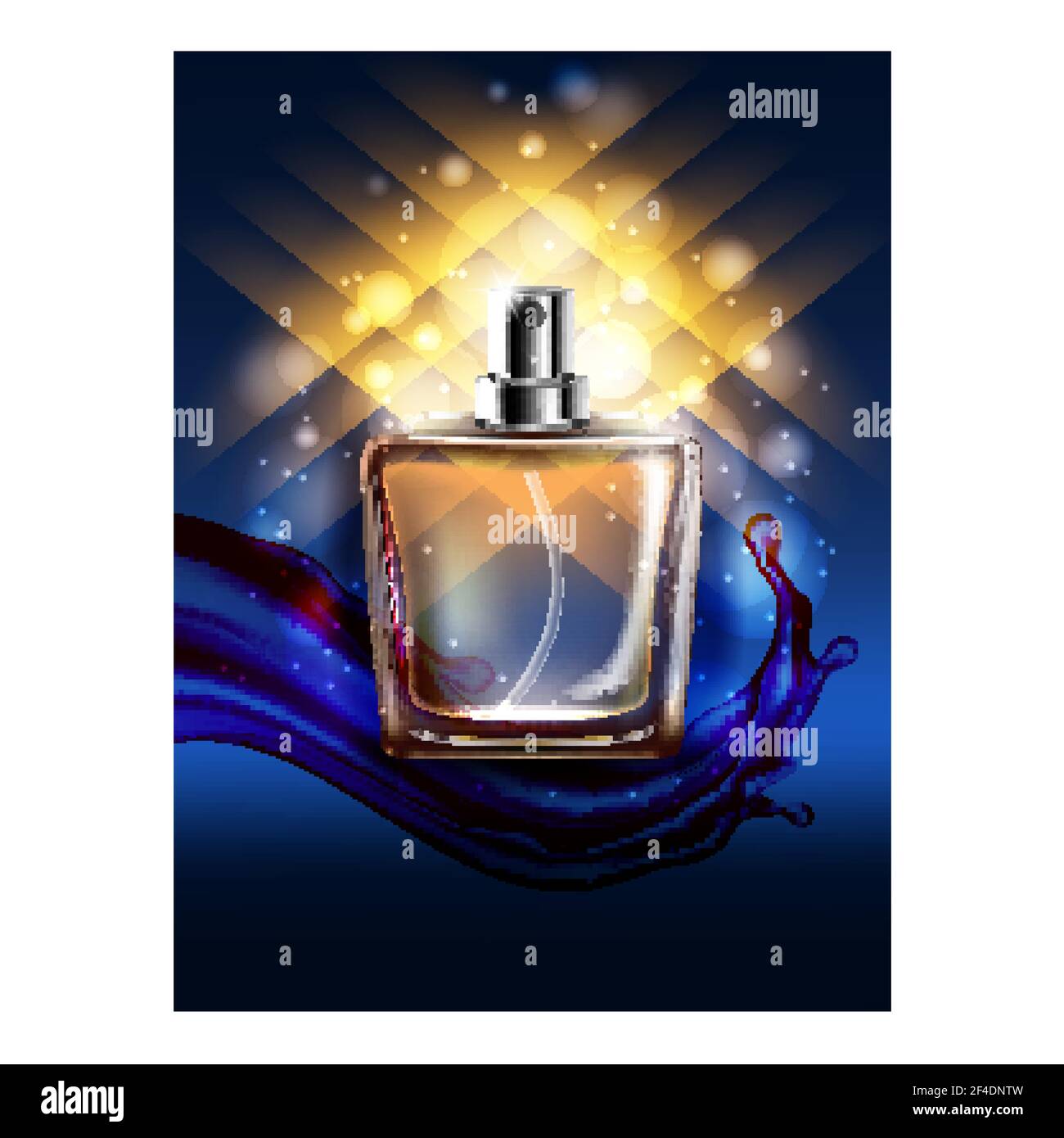 Perfume For Men Creative Promotional Banner Vector Stock Vector Image ...